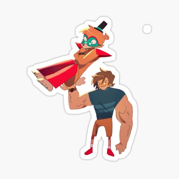 "Glamrock Freddy and Gregory" Sticker for Sale by maelicgrn | Redbubble