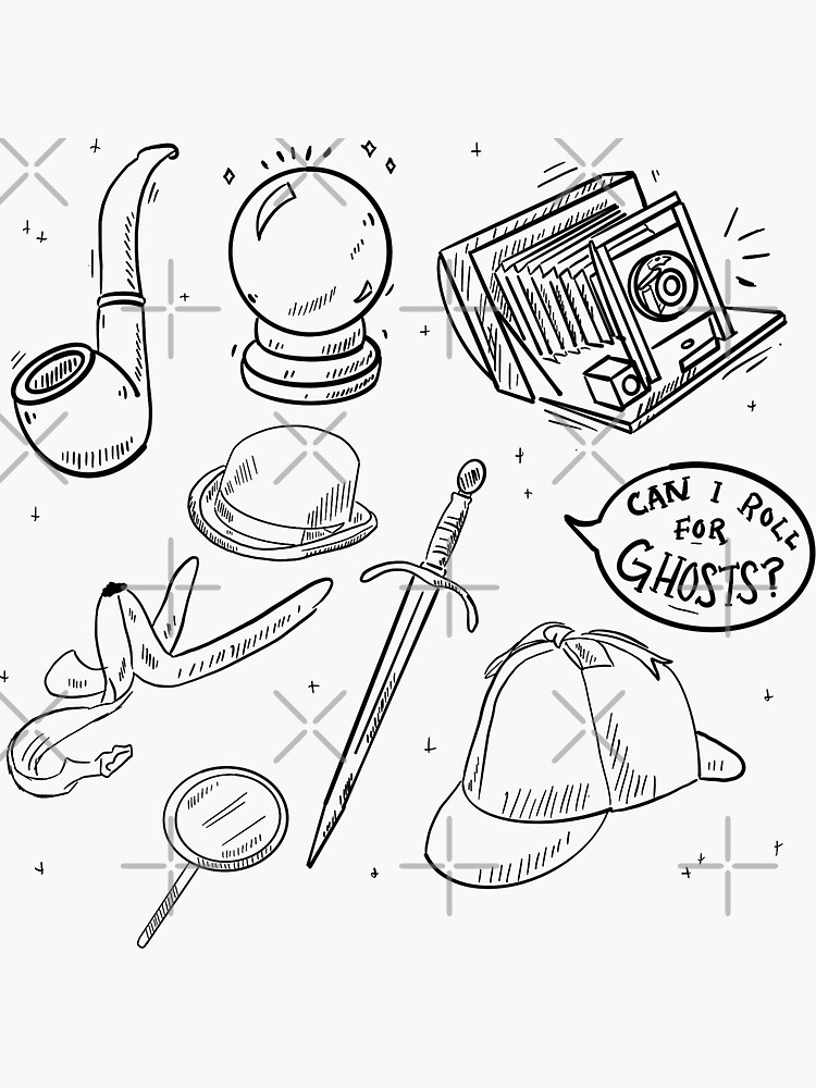 "Of Mice and Murder Tattoo Flash Sheet" Sticker for Sale by Spaghetti ...