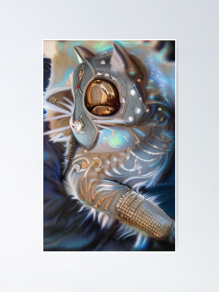 "Golden armor knight cat, AI art" Poster for Sale by Dendros-Studio ...