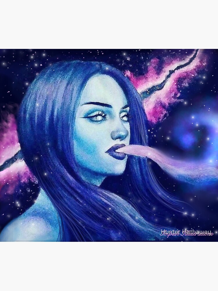 "Galaxy Girl" Sticker for Sale by hehathaway | Redbubble