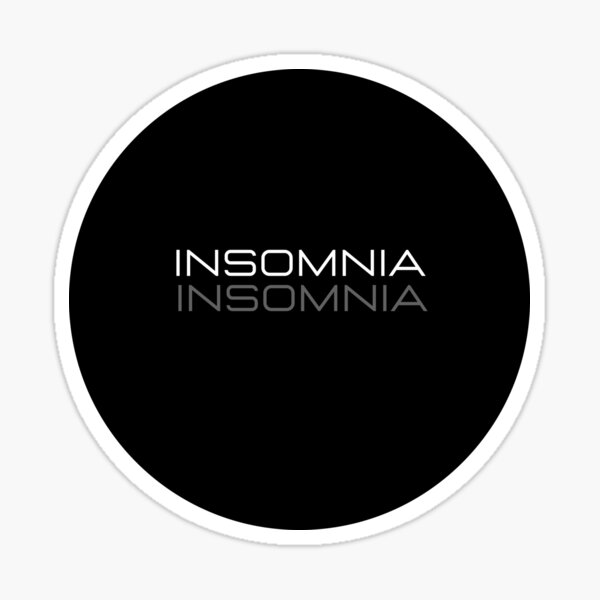 "Insomnia" Sticker for Sale by timotimdesigns | Redbubble