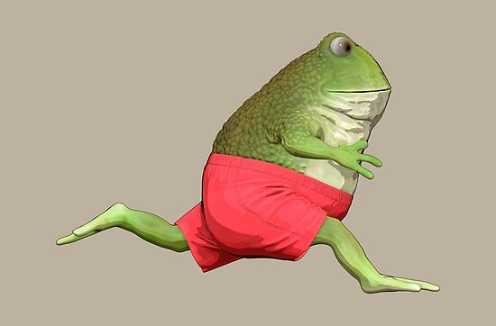 "Running Frog" Posters by williambee | Redbubble