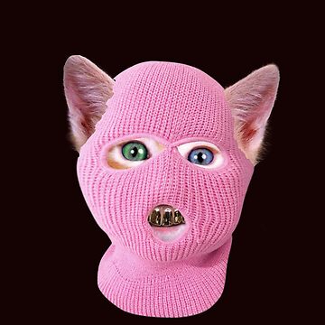 "Ski mask cat" Sticker for Sale by rustycatart | Redbubble
