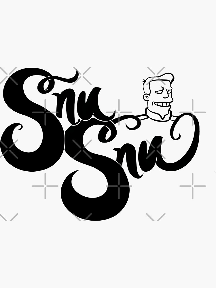 "Death by Snu Snu" Sticker for Sale by Cluster-fluff | Redbubble