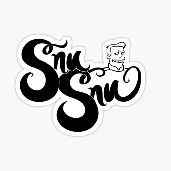 "Death by Snu Snu" Sticker for Sale by Cluster-fluff | Redbubble
