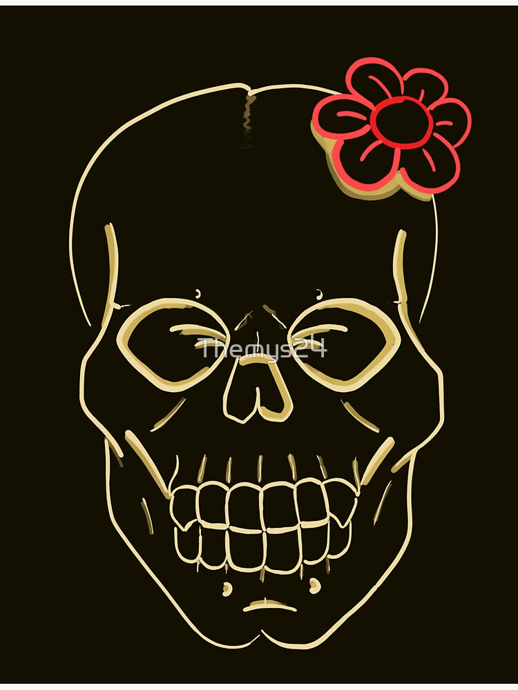 "Skull" Sticker for Sale by Themys24 | Redbubble