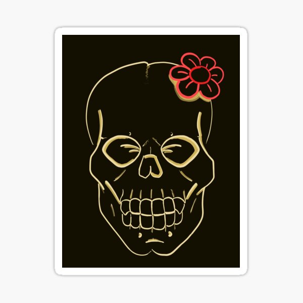 "Skull" Sticker for Sale by Themys24 | Redbubble
