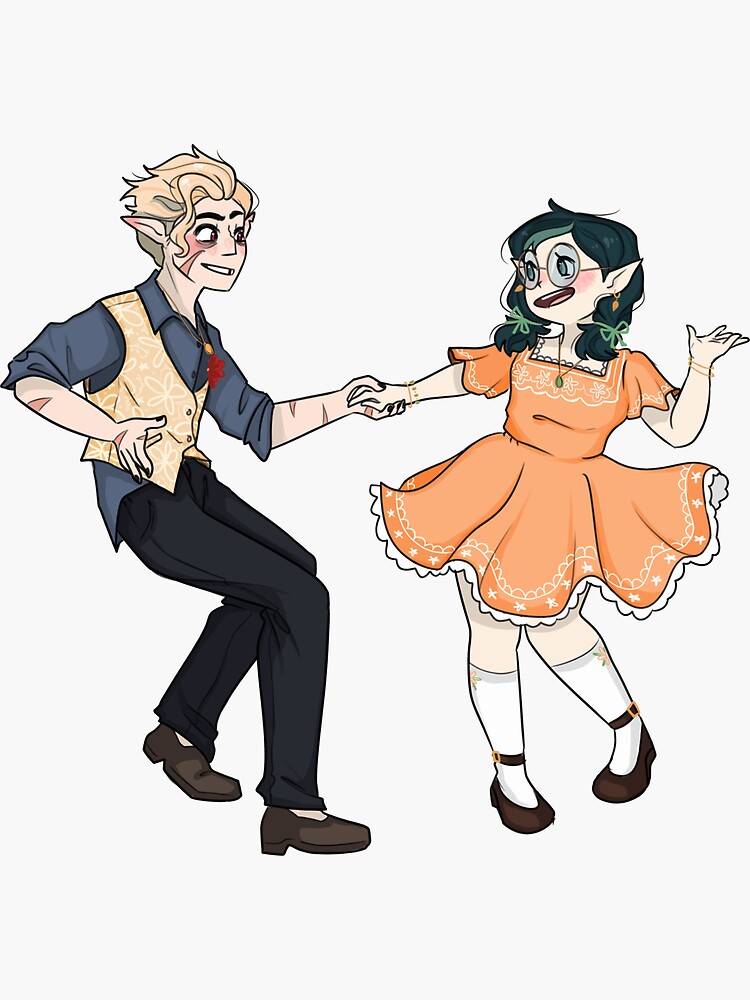 "Huntlow Dance" Sticker for Sale by mezzymoon | Redbubble