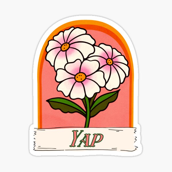 "Yap" Sticker for Sale by PolyMicroMela | Redbubble