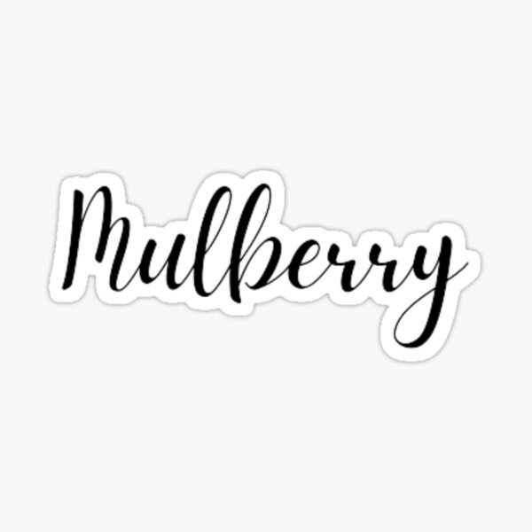 "Mulberry" Sticker for Sale by MuzamilAhmed | Redbubble