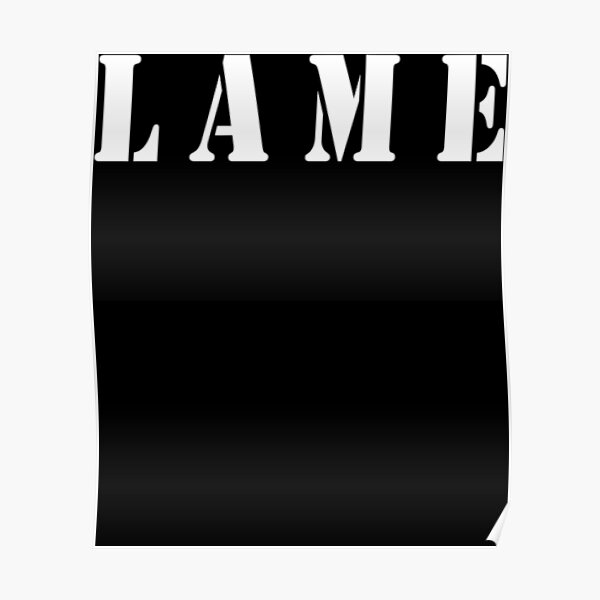 "Life Complicated People Cheerleaders LAME" Poster for Sale by ...