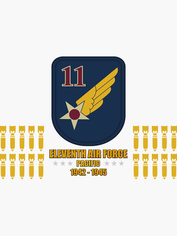 "11th Air Force United States Army Air Corps155png" Sticker for Sale by ...