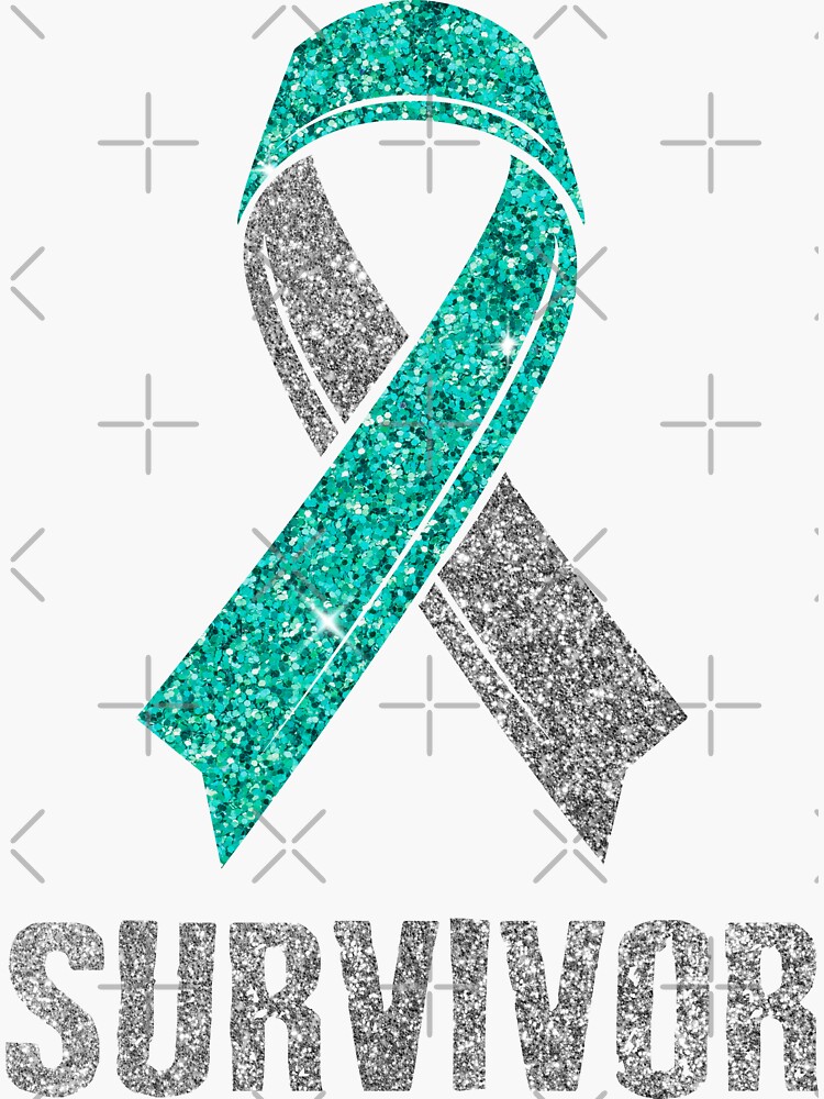 "Cervical Cancer Awareness month Survivor Warrior glitter" Sticker for ...