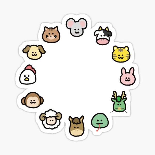 "Japanese eto" Sticker for Sale by Kumapi | Redbubble