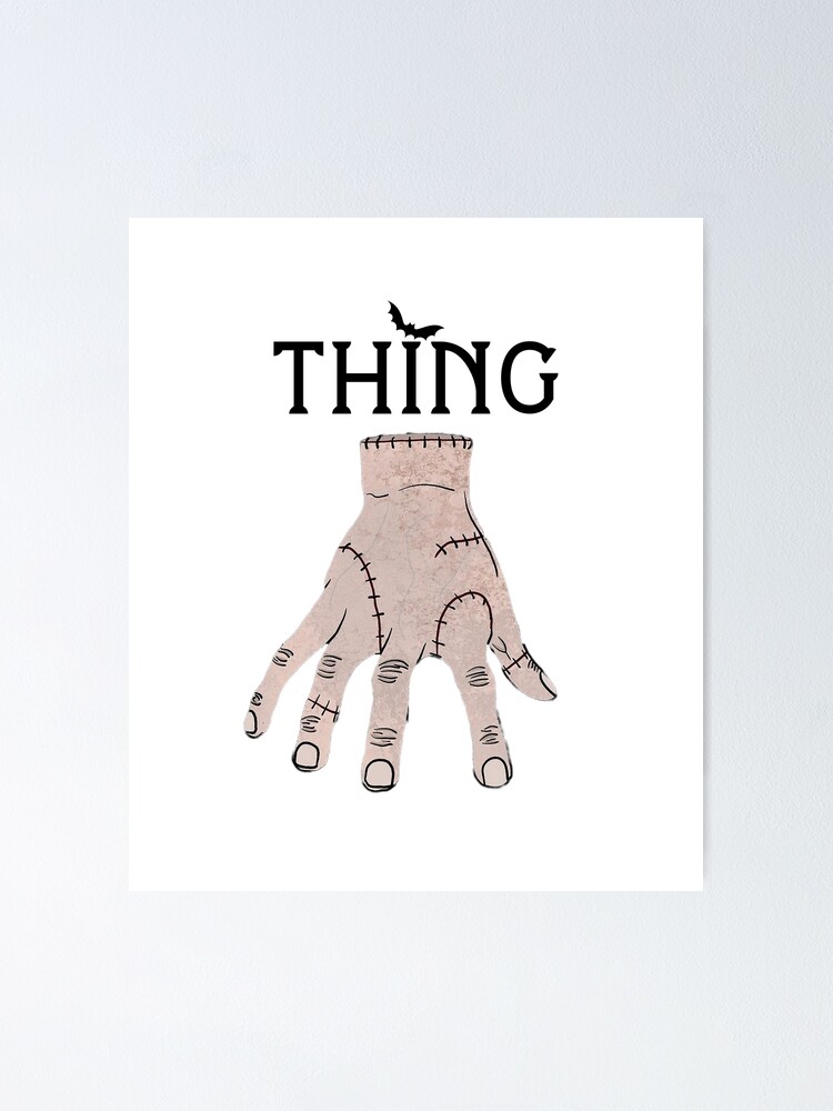"Thing Addams" Poster for Sale by Zedsou | Redbubble