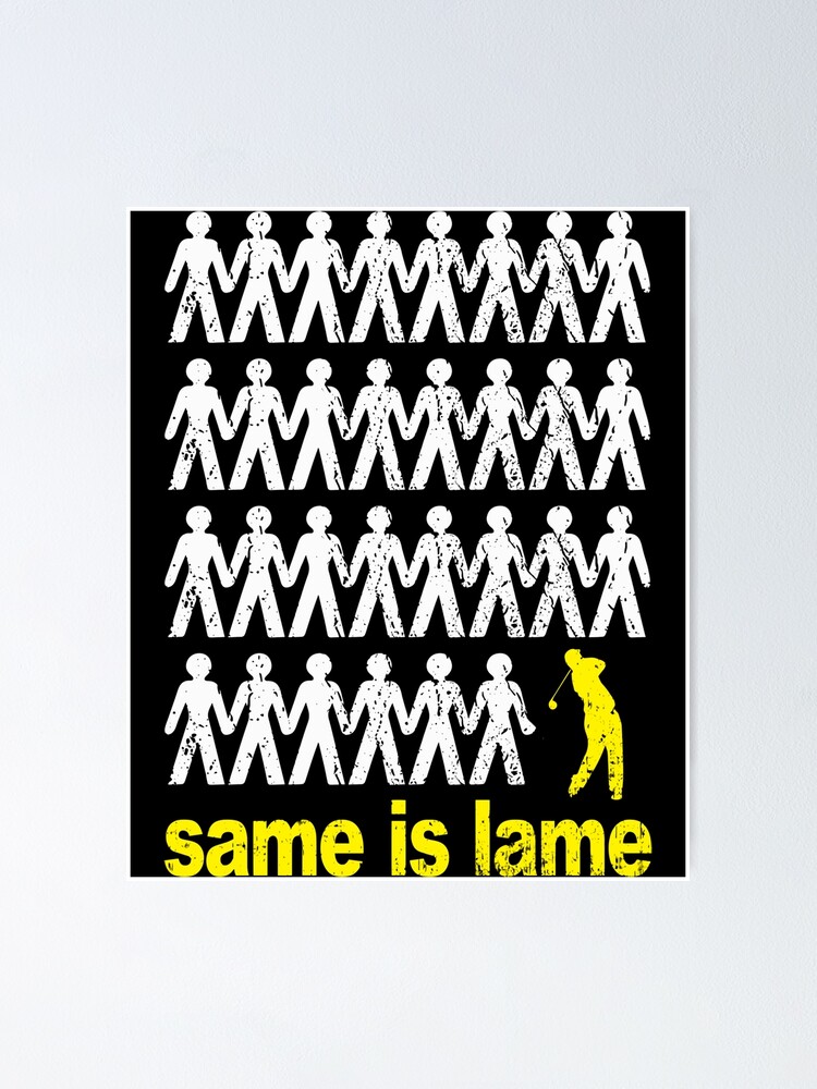 "Life Complicated People Cheerleaders Same Is Lame Golf" Poster for ...