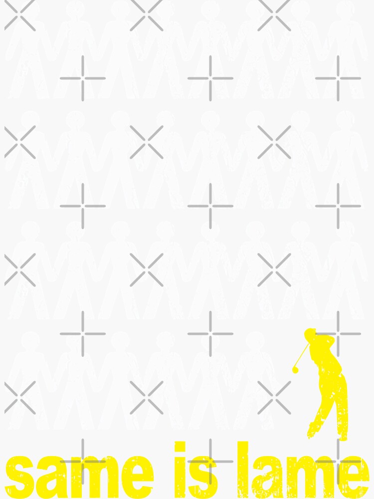 "Life Complicated People Cheerleaders Same Is Lame Golf" Sticker for ...