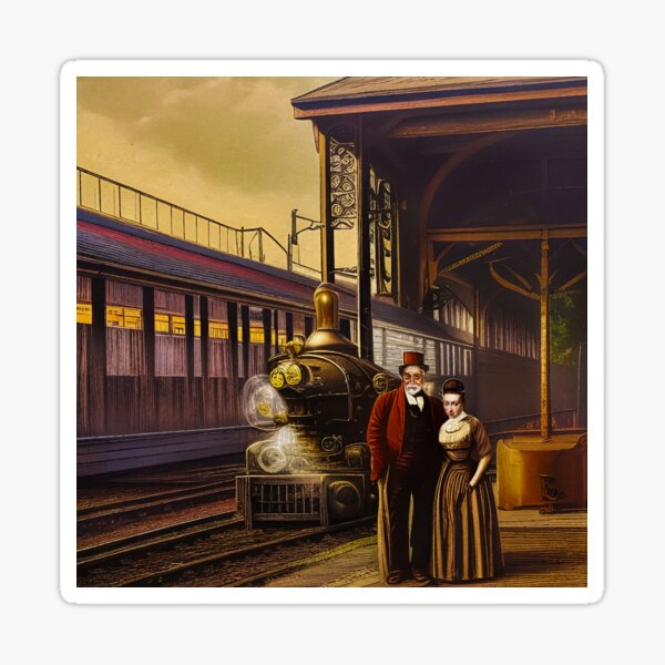 "19th Century Train Station" Sticker for Sale by TalentHousePub | Redbubble