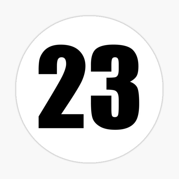 "Racing number 23" Sticker by stickerwicker | Redbubble