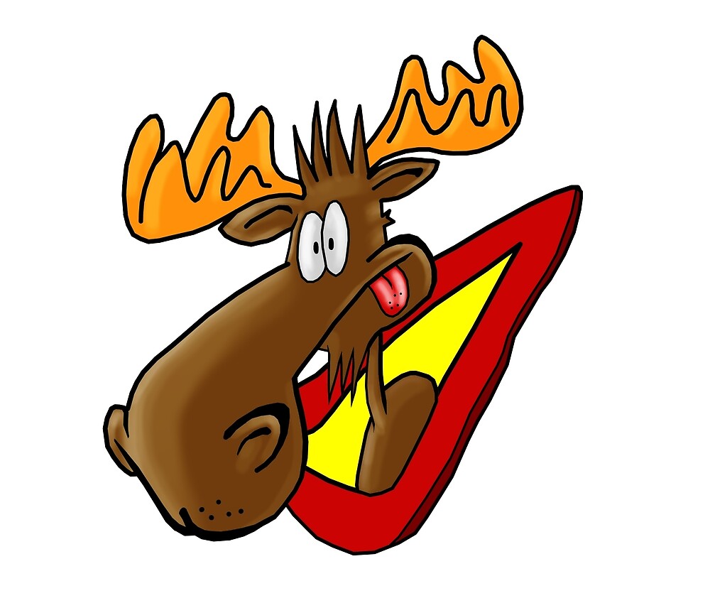 "Goofy Moose" by viCdesign | Redbubble