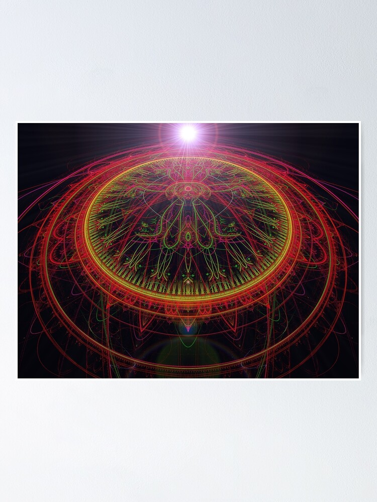 "Alien Celestial Compass (UF0260)" Poster by barrowda | Redbubble
