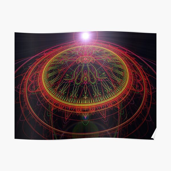 "Alien Celestial Compass (UF0260)" Poster by barrowda | Redbubble