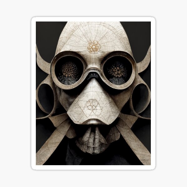 "Gas mask Industrial style bauhaus vintage color " Sticker for Sale by ...