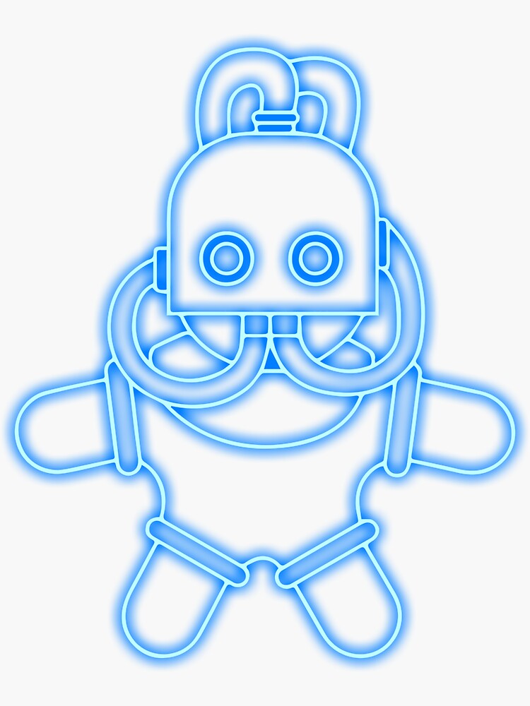 "Blue Neon RIP Rapper" Sticker for Sale by Wdkdw | Redbubble