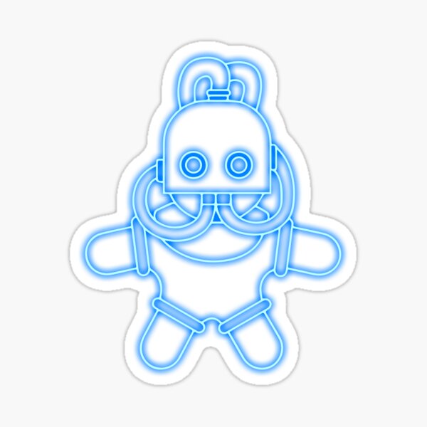 "Blue Neon RIP Rapper" Sticker for Sale by Wdkdw | Redbubble