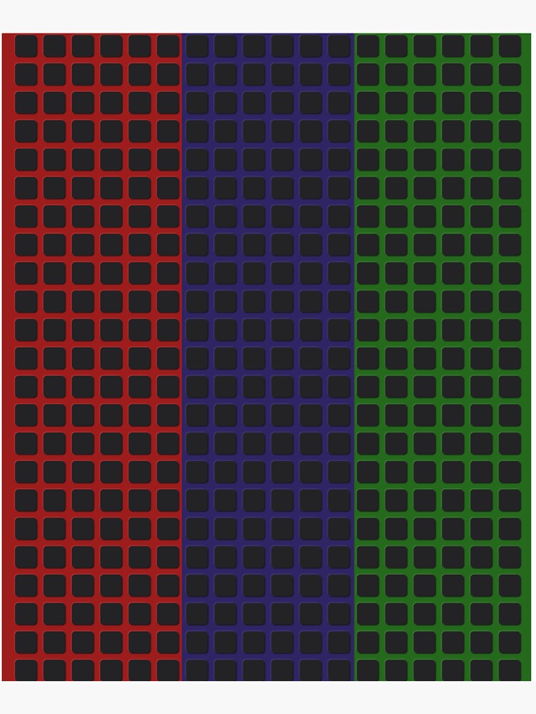 "3d Square Pattern on Spartan Crimson, Deep Koamaru and Green Colors ...