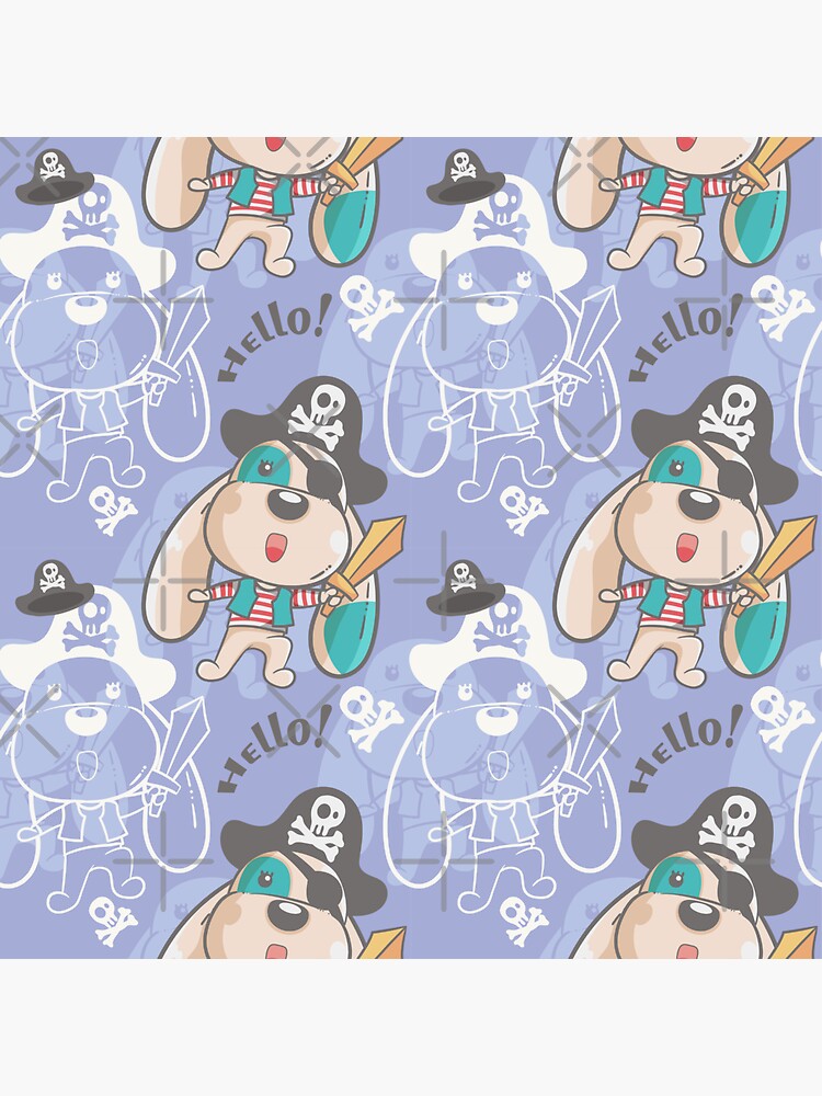"Dog Puppy Pirate" Sticker for Sale by Animster | Redbubble