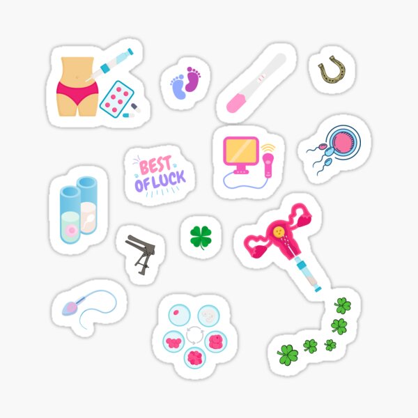 "IUI Fertility treatment pattern blue" Sticker for Sale by Lady-Frost ...