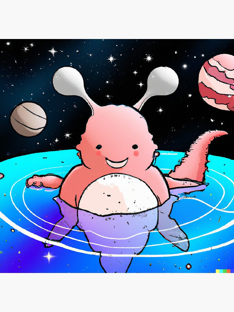 "axolotl in space" Sticker for Sale by PainbutLove | Redbubble