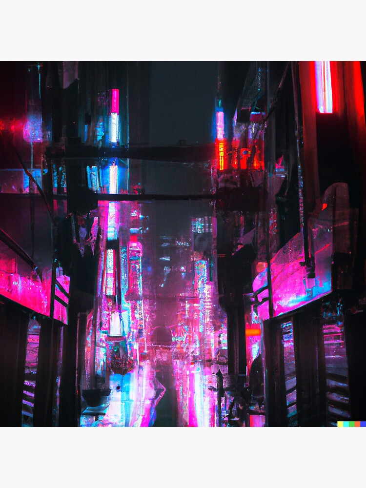 "Cyber Tokyo" Sticker for Sale by PainbutLove | Redbubble