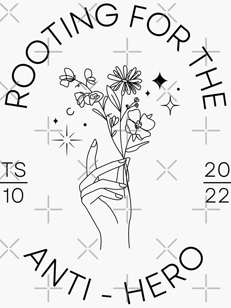 Rooting For The Anti Hero Taylor Swift Midnights Sticker For Sale