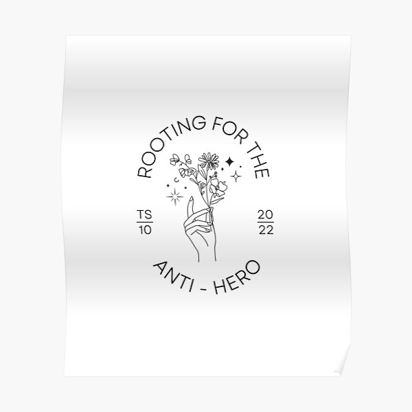 Rooting For The Anti Hero Taylor Swift Midnights Poster For Sale By