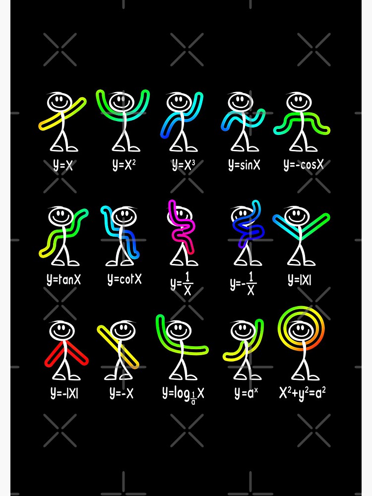 "Funny Algebra Dance Graph Figures Math Equation" Spiral Notebook for ...