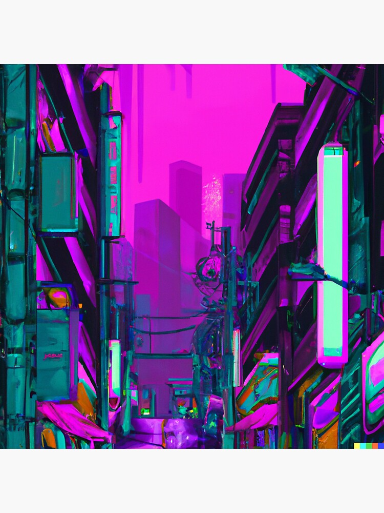 "Cyber Tokyo 2.0" Sticker for Sale by PainbutLove | Redbubble