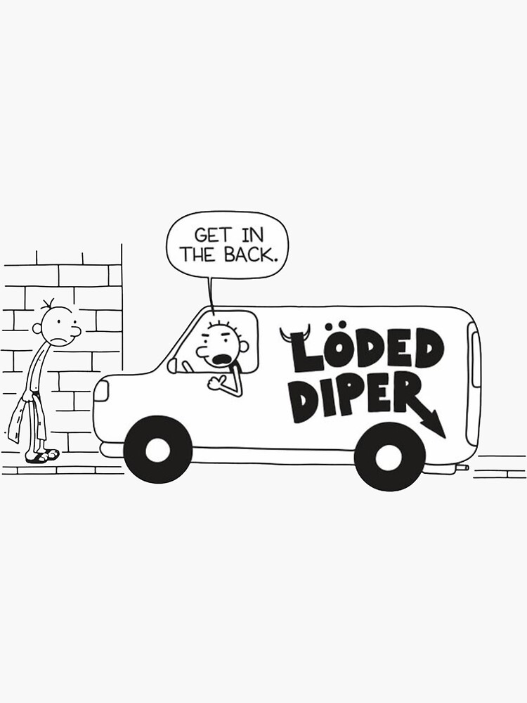 "Loded diper " Sticker for Sale by toganlazar | Redbubble