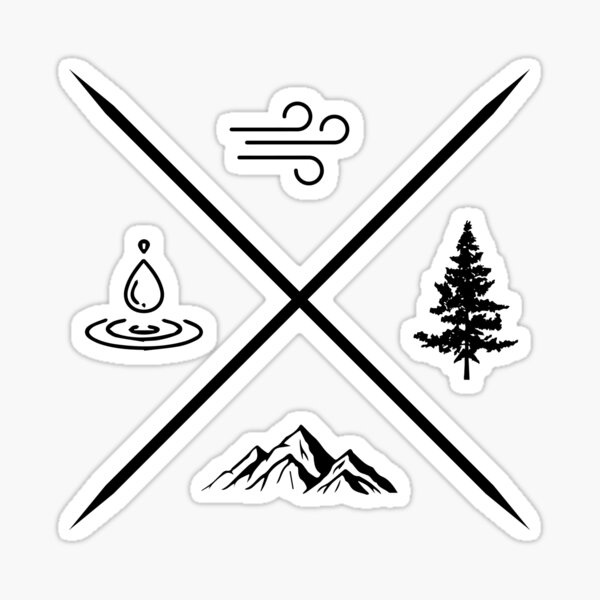 "Nature Elements" Sticker for Sale by oceanmedia | Redbubble
