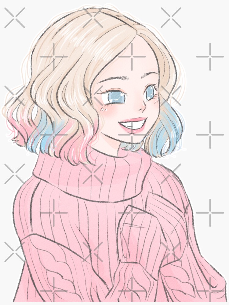 "Cute Enid Sinclair Fanart" Sticker for Sale by nyawoostudio | Redbubble