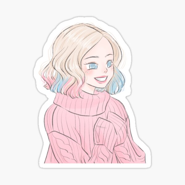 "Cute Enid Sinclair Fanart" Sticker for Sale by nyawoostudio | Redbubble