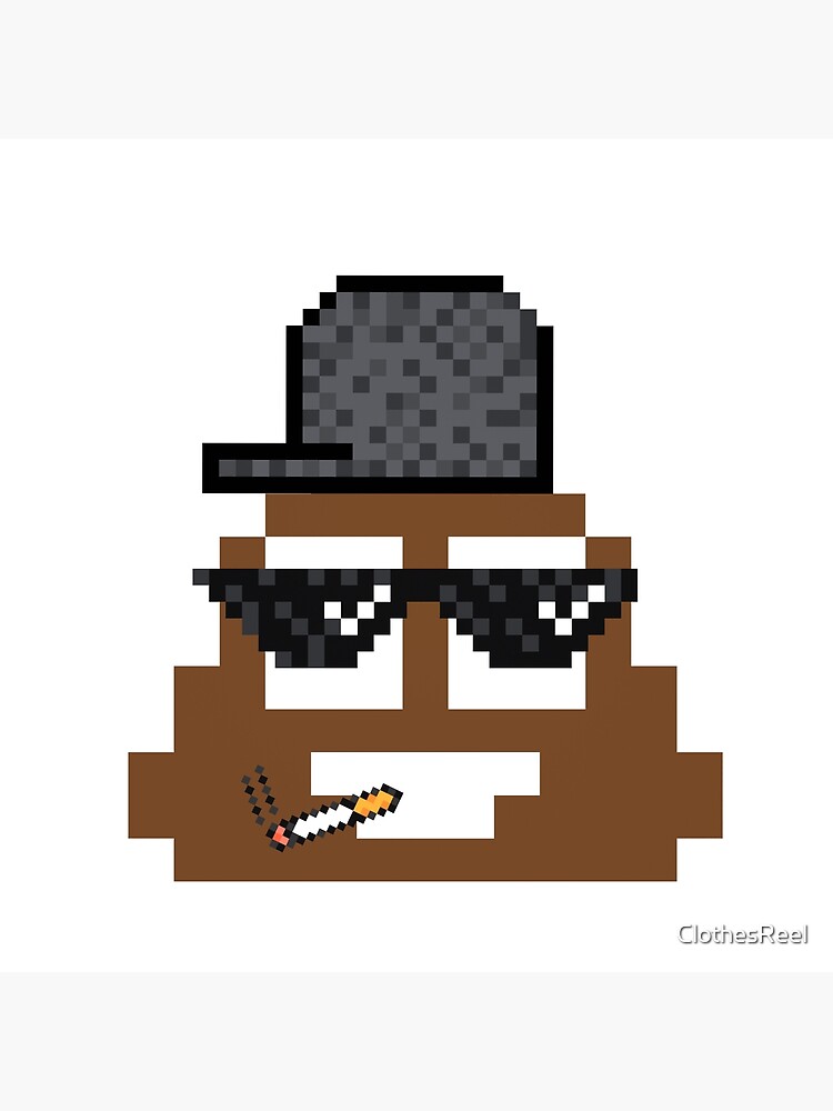 "Cool Pixel Poo" Poster for Sale by ClothesReel | Redbubble