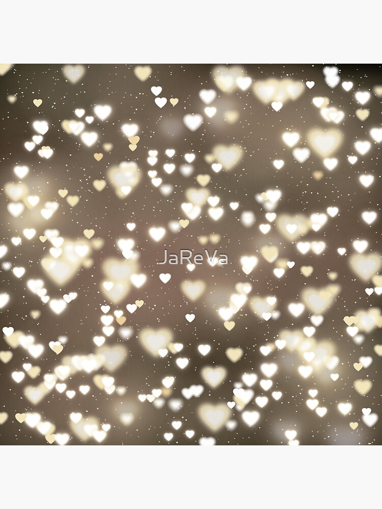 "Shining Hearts Bokeh bronze" Sticker for Sale by JaReVa | Redbubble