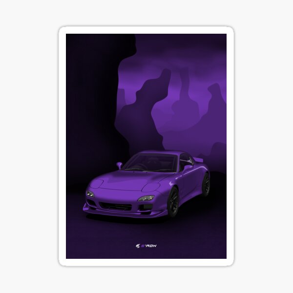 "Mazda RX7 FD" Sticker for Sale by Sron-2vi | Redbubble