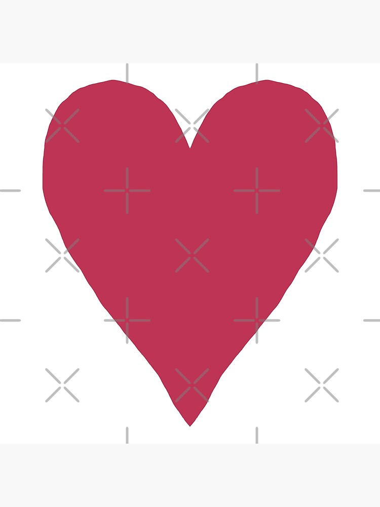 "Viva Magenta Heart Pantone Color of the Year 2023" Poster for Sale by ...