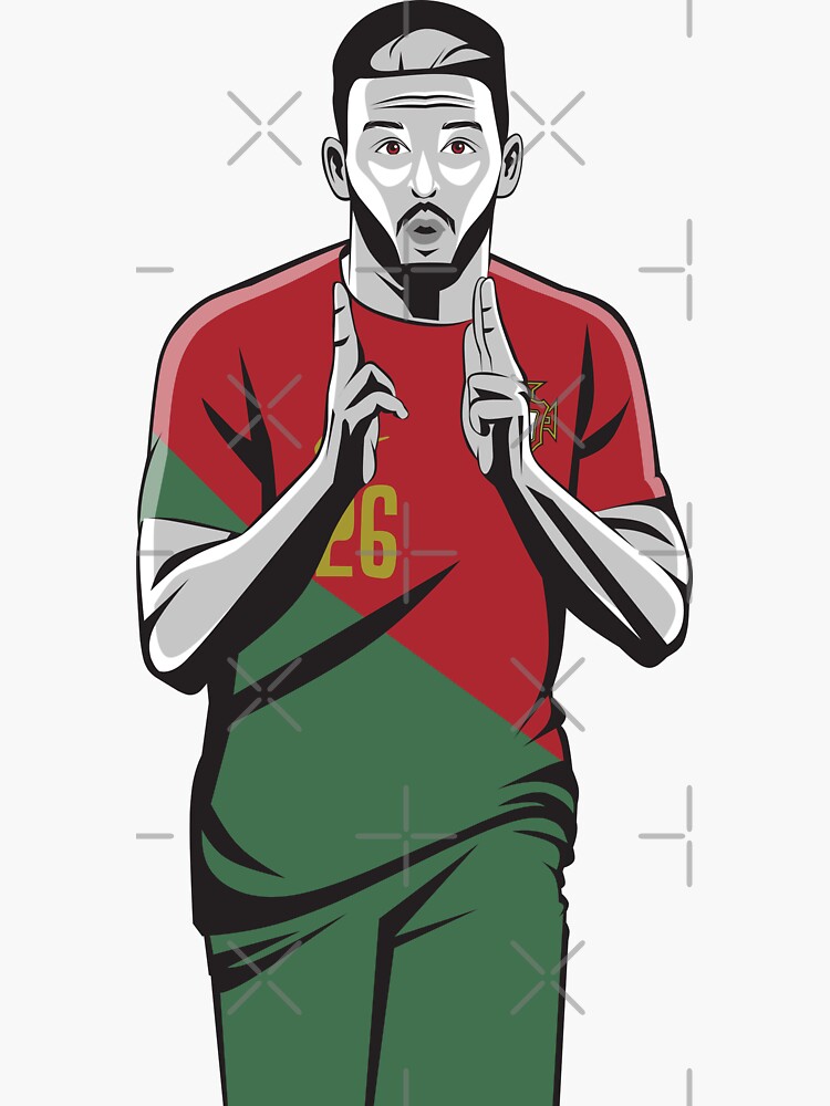 "Ramos #26 POR Footy Celebration" Sticker for Sale by LanaIllust ...