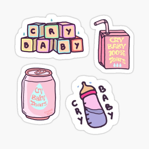 "Cry baby tears pack 4 sticker" Sticker for Sale by keikei333 | Redbubble