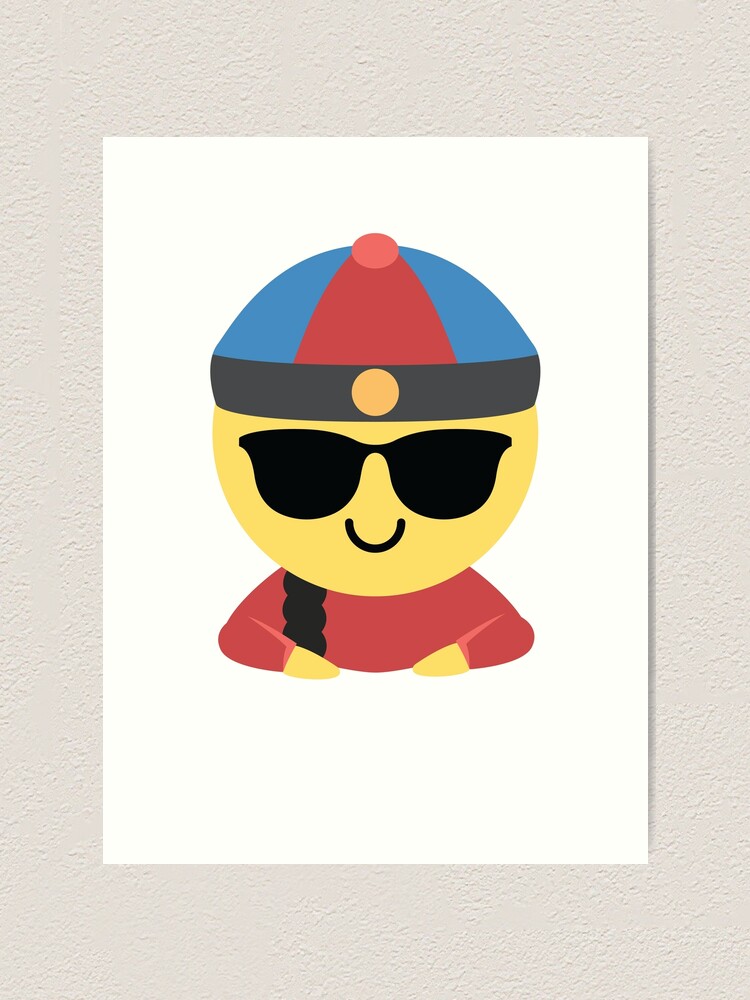 "Chinese Boy Emoji " Art Print for Sale by HippoEmo | Redbubble