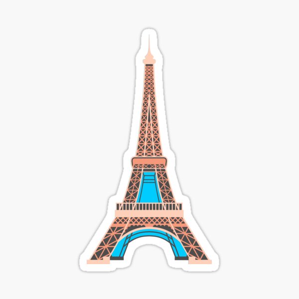 "Eiffel tower" Sticker for Sale by swastikind | Redbubble
